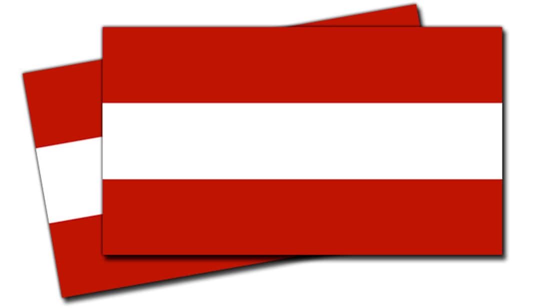 Austrian Flag Vinyl Decal Sticker - 2 Pack - Etsy
