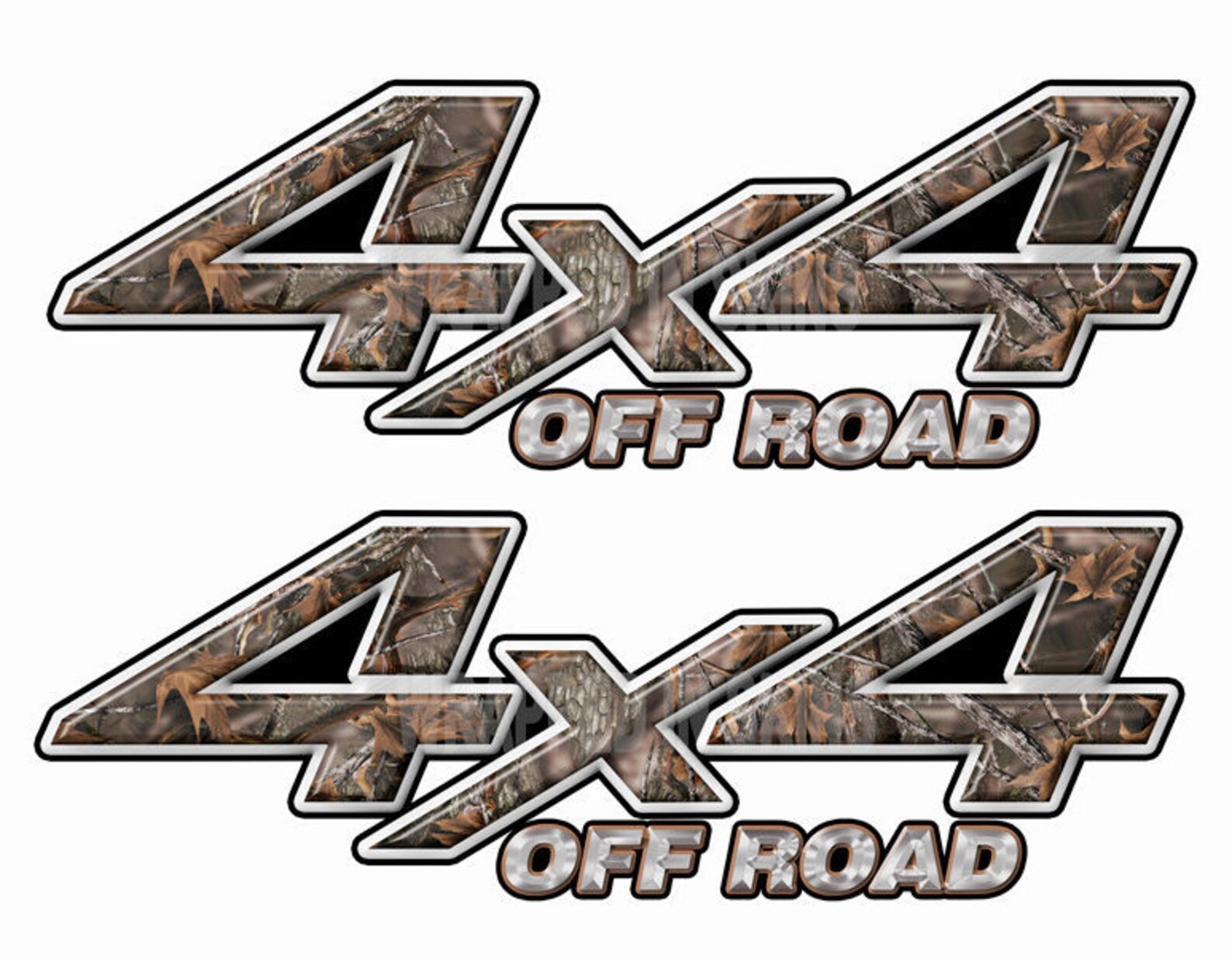 4x4 off Road Truck Decals WOODLAND CAMO Truck Accessories Vinyl ...
