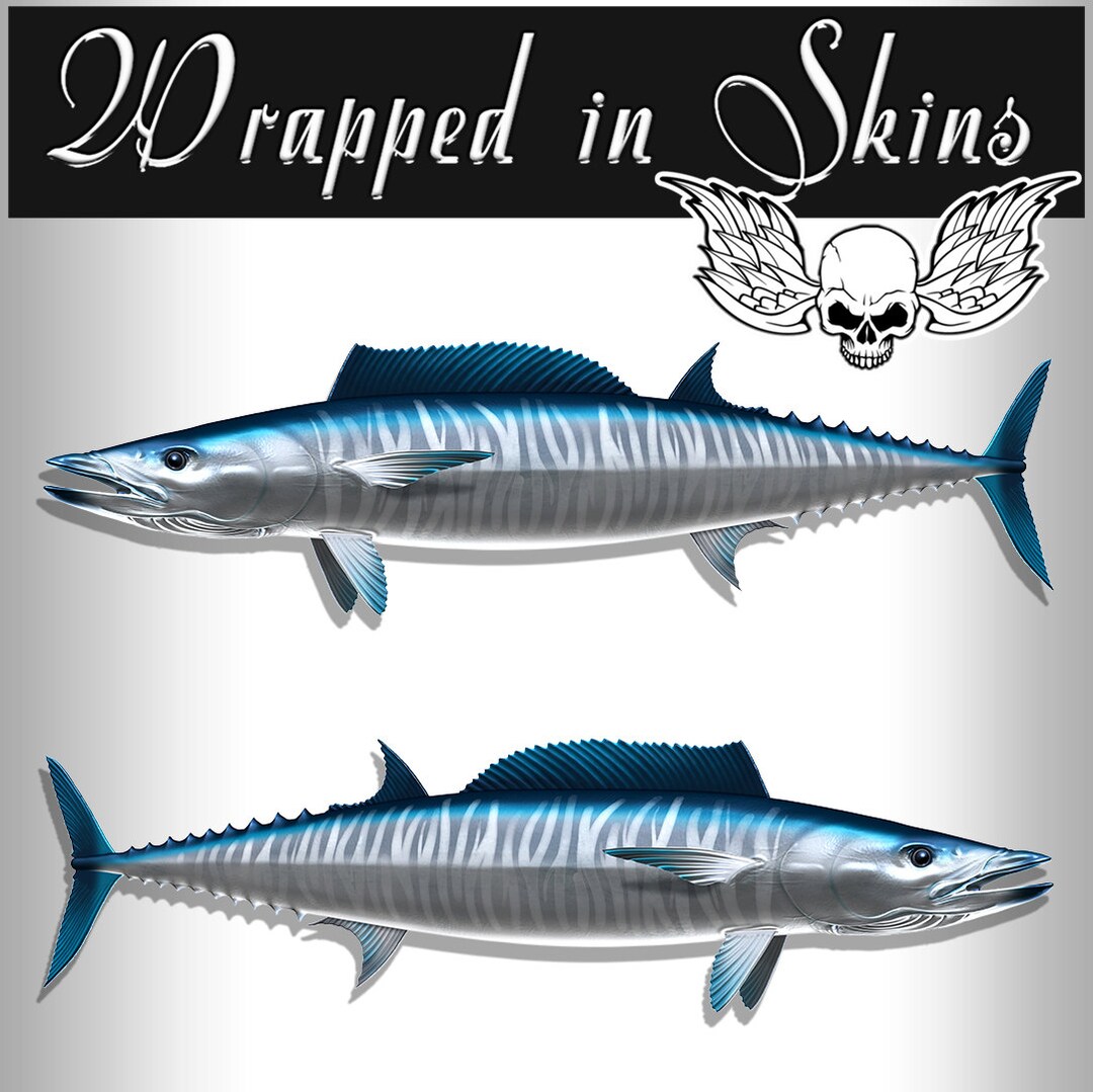 Wahoo Decals Fishing Stickers Tackle Box RV Truck Camper Trailer AFP ...