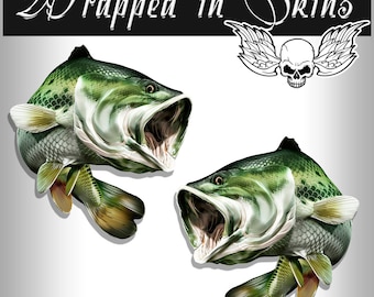 Largemouth Bass Decals Fishing Stickers Tackle Box Fish - Etsy