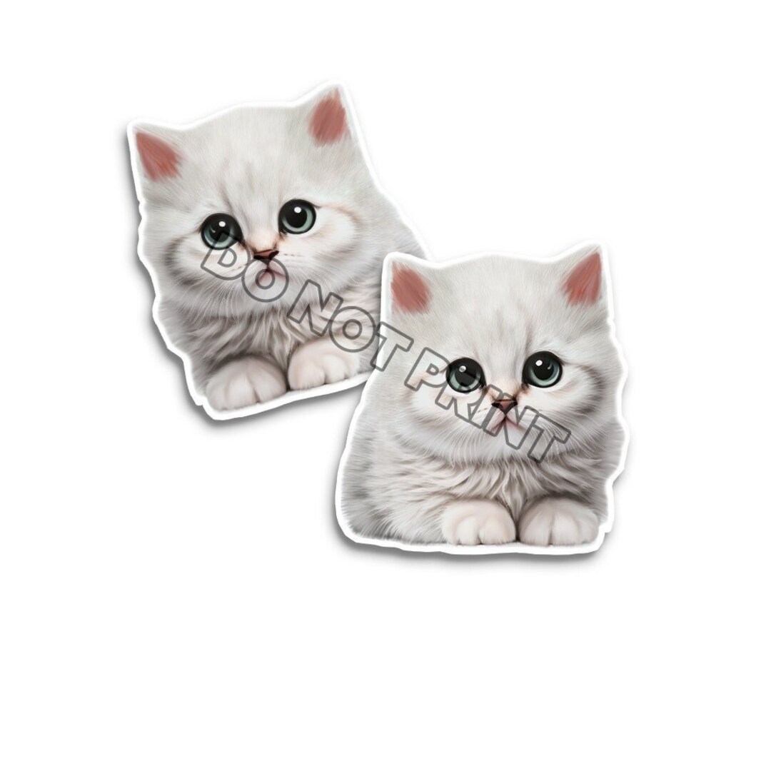 Kitten Decals Stickers Kitty Cat Truck Camper Car Baby Cat - Choose ONE ...