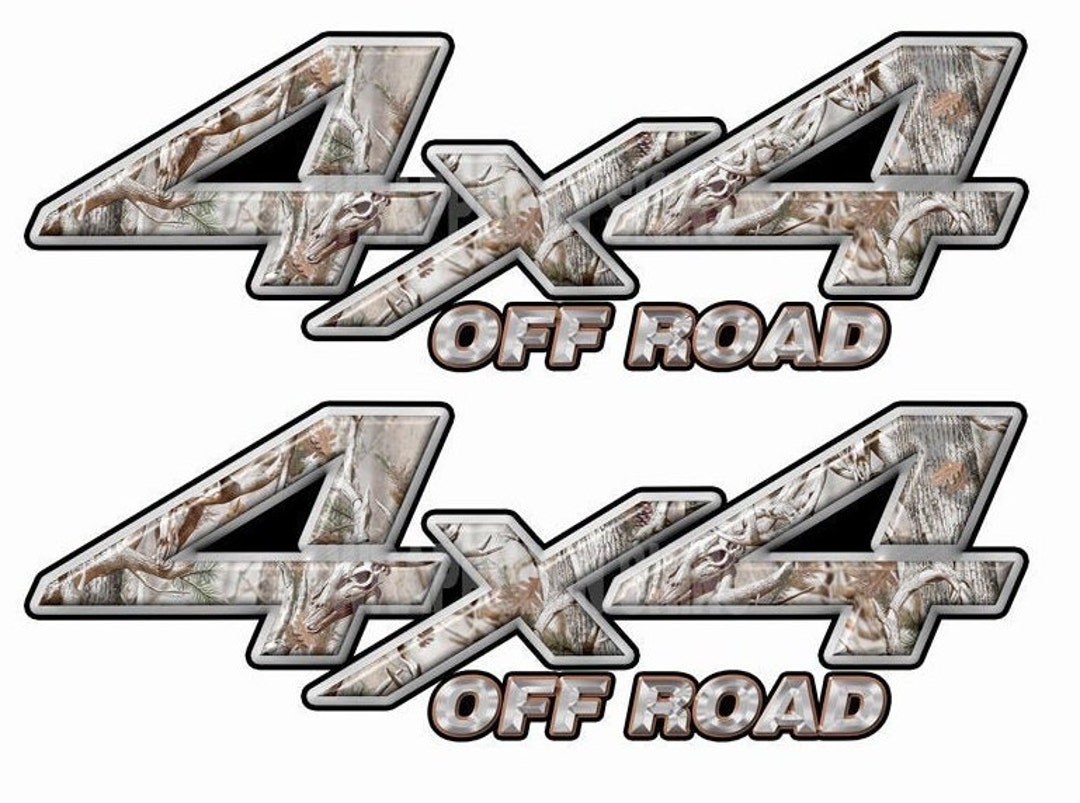 4x4 off Road Truck Decals Camo Truck Bed Tailgate Vinyl Graphics Set of ...