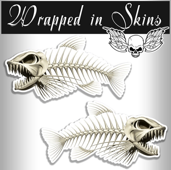 24 Fish Bone Skeleton RV Decals Boat Graphics Set of - Etsy