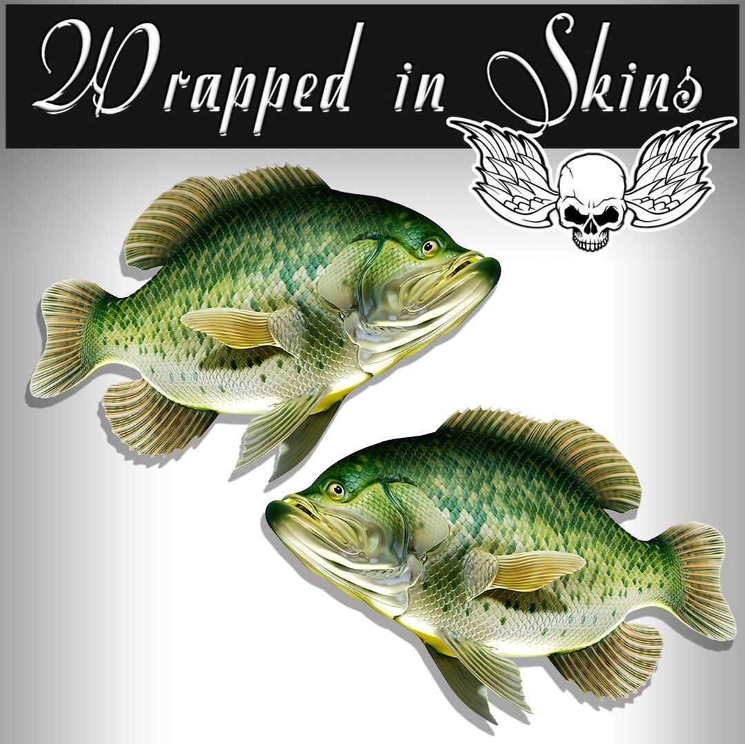 Crappie Decals Fishing Stickers Fish Decals Crappie Stickers Vinyl Set ...