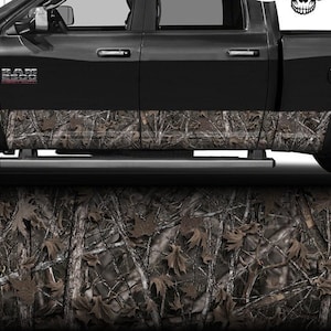 Camouflage MATTE Rocker Panel Graphic Decal Wrap Camo Woodland Wraps ...