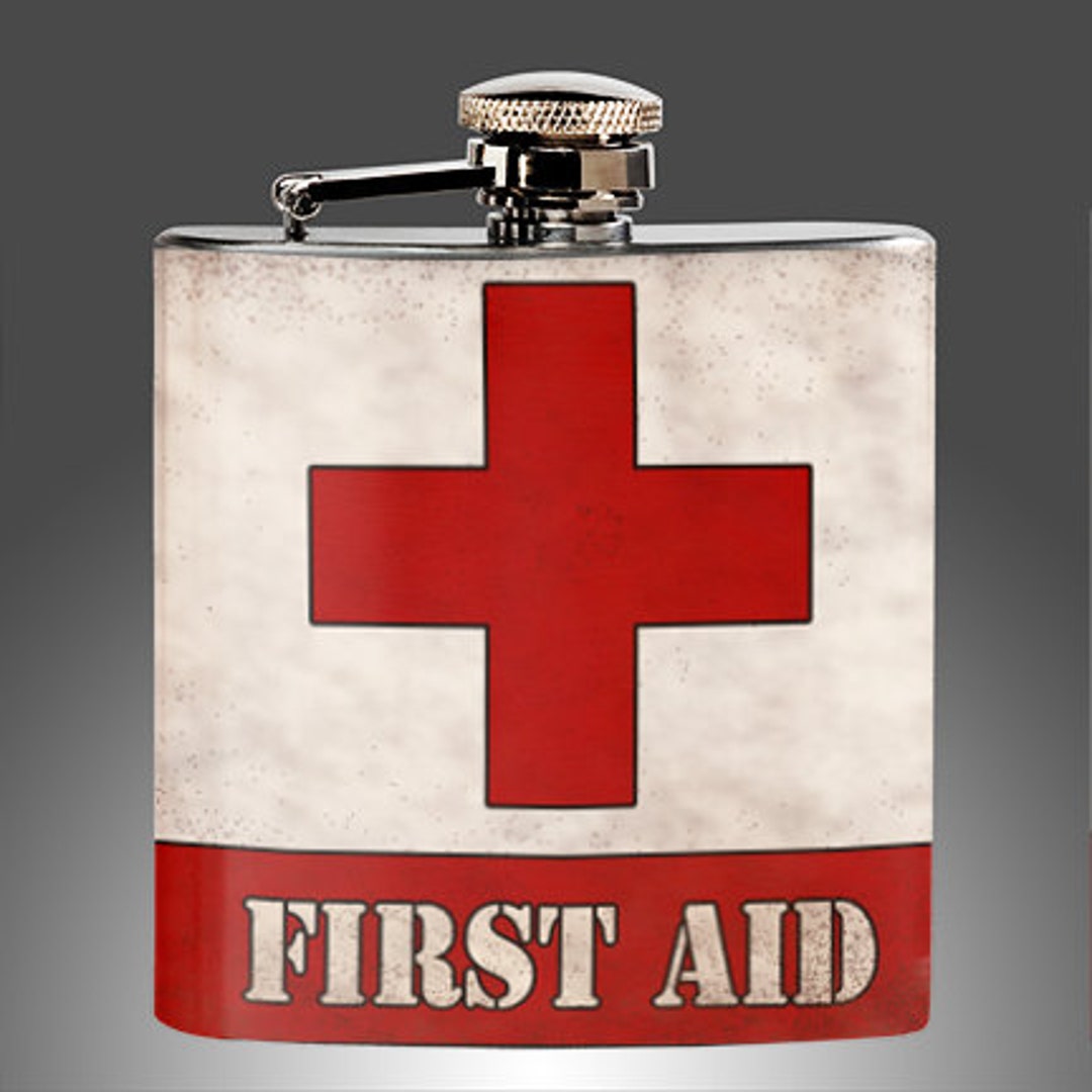 First Aid Flask Gift for 21st Birthday Groomsen Bridesmaid Stainless ...