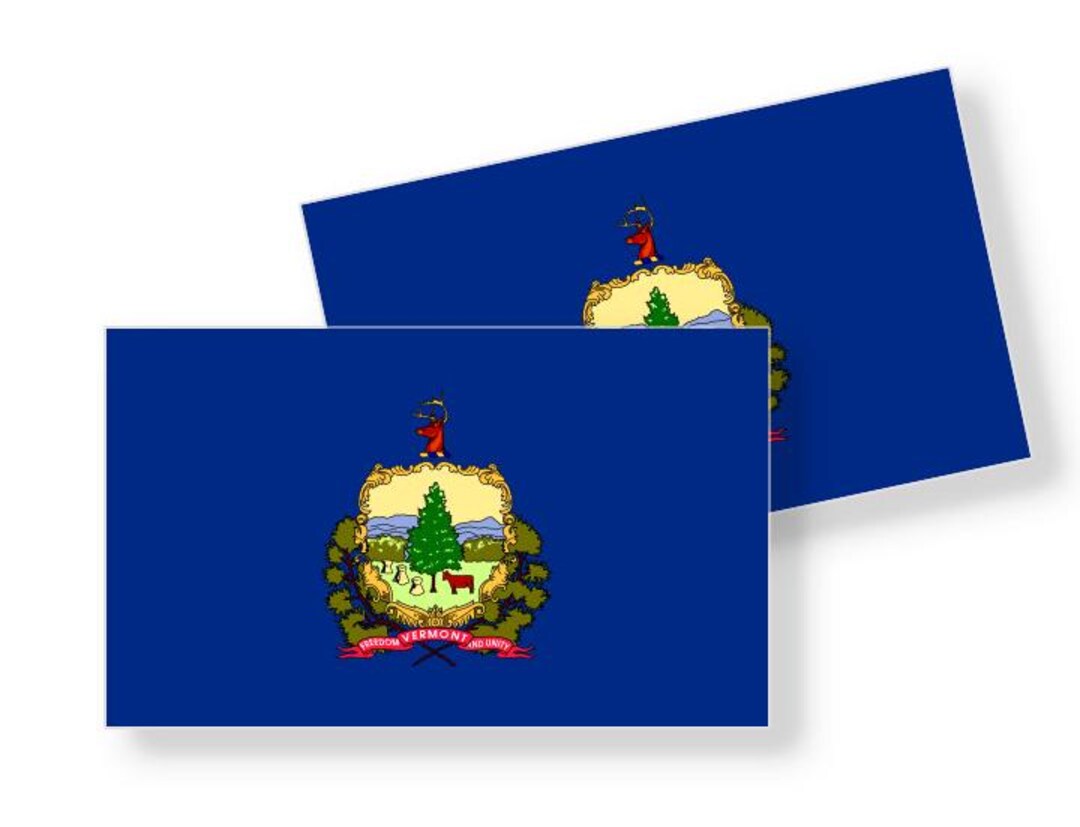 Vermont State Flag Vinyl Decal Stickers - Assorted Sizes - Etsy