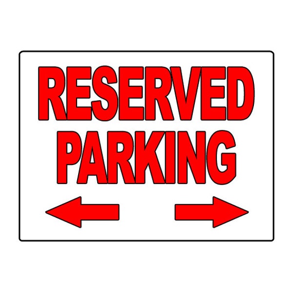 Parking Reserved Sign - Etsy