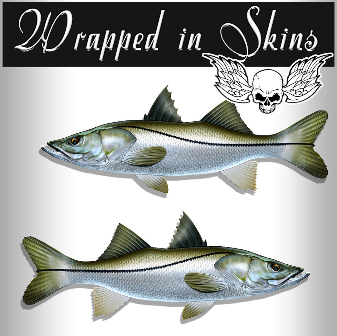 Snook Decals Fishing Stickers Tackle Box RV Truck Camper Trailer AFP-0064 - Etsy