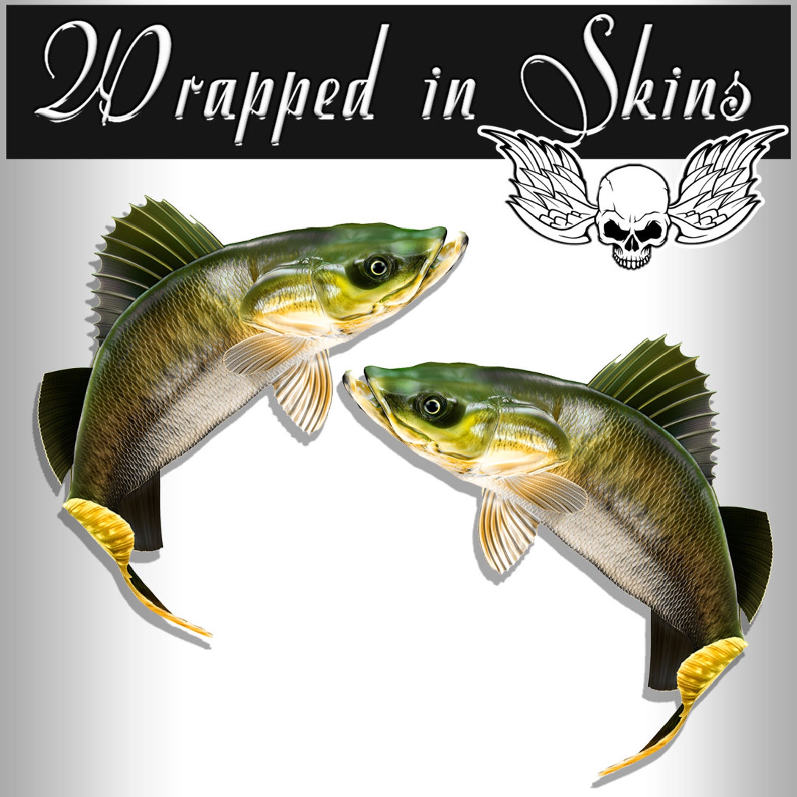 Walleye Decals Fishing Stickers Tackle Box RV Truck Camper Trailer AFP ...