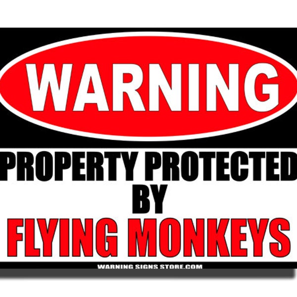 Flying Monkeys Sign - Etsy