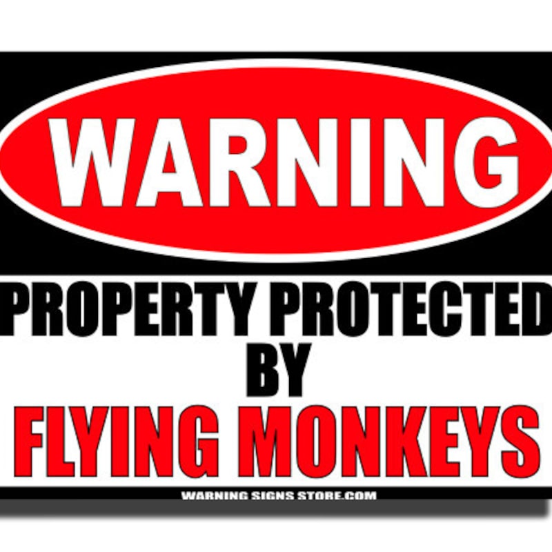 Monkey Warning Sign - Etsy