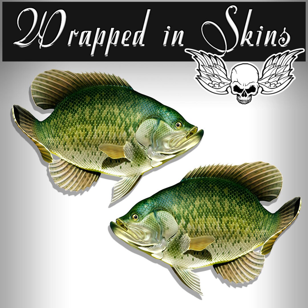 Crappie Decals Fishing Stickers Tackle Box RV Truck Camper Trailer AFP ...