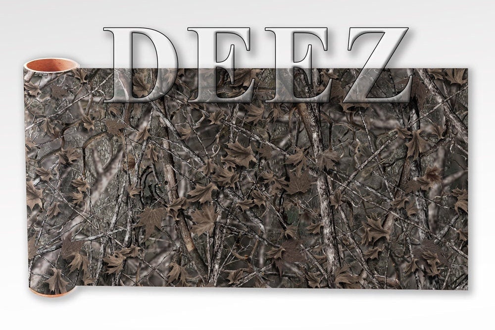 CAMOUFLAGE CAMO Vinyl Sheet Woods Decal Wrap Vinyl 52x15" Adhesive ...