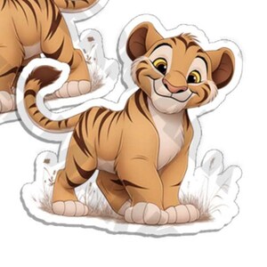 Baby Tiger Cub Decals Stickers Baby Cub Stickers Truck Camper Car Baby ...