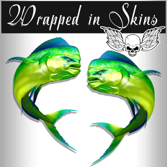 Mahi Mahi Decals Fishing Stickers Tackle Box RV Truck Camper | Etsy