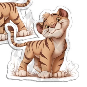 Happy Tiger Cub Decals Stickers Baby Cub Stickers Truck Camper Car Baby ...