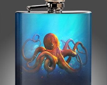 Octopus Flask | Etsy