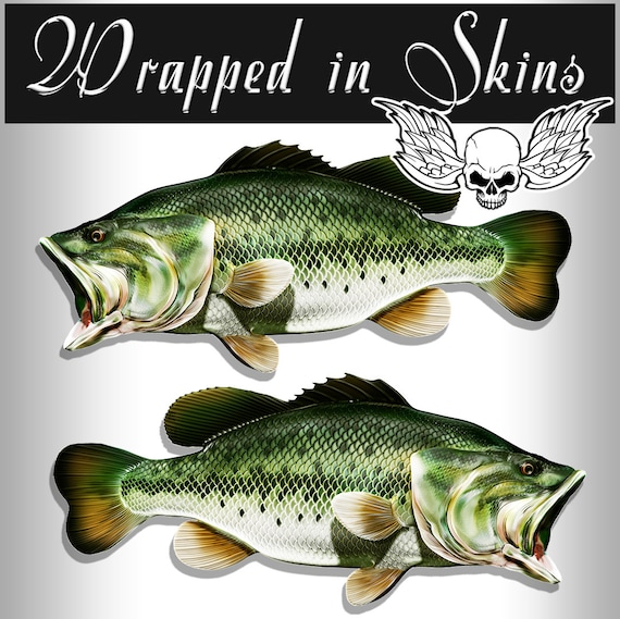 24 Bass Fishing RV Decals Boat Graphics Set of 2 | Etsy