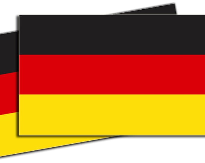 German Flag GERMANY Vinyl Decal Sticker 2 Pack - Etsy