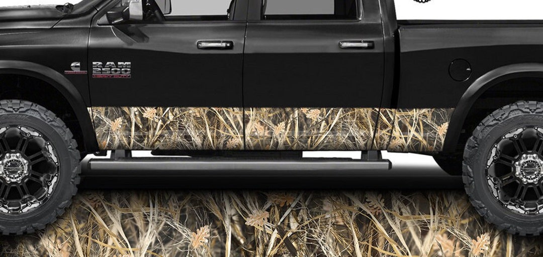 Truck Rocker Panel Wrap Tall Grass Camouflage Vinyl Wrap Kit Truck A ...