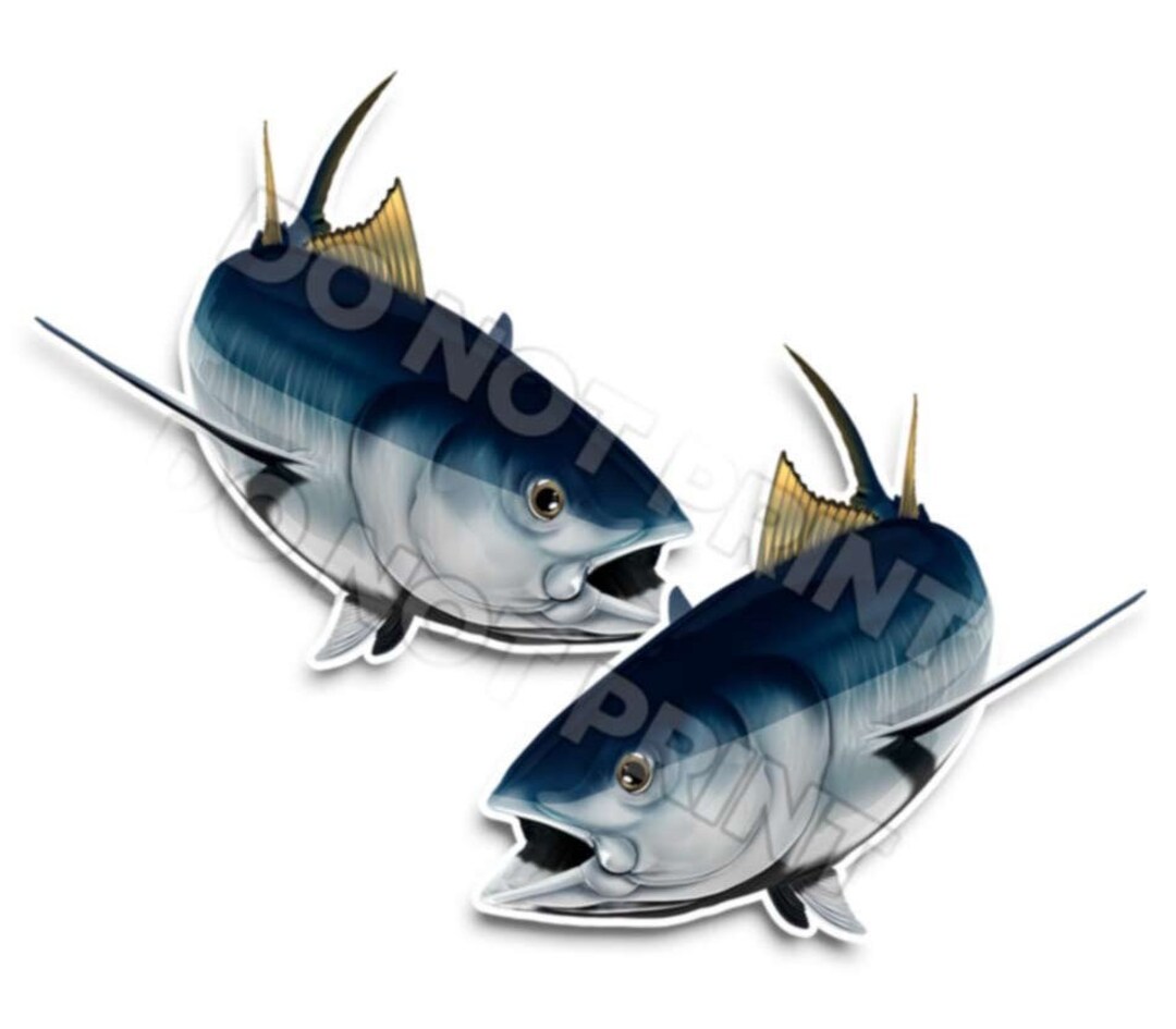 Albacore Tuna Decals Fishing Stickers Tackle Box RV Truck Camper ...