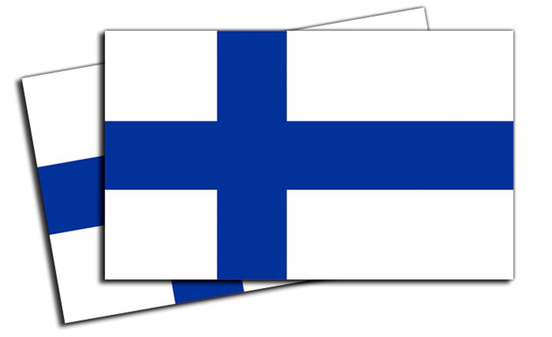 Finland Flag Vinyl Decal Sticker - 2 Pack - Etsy