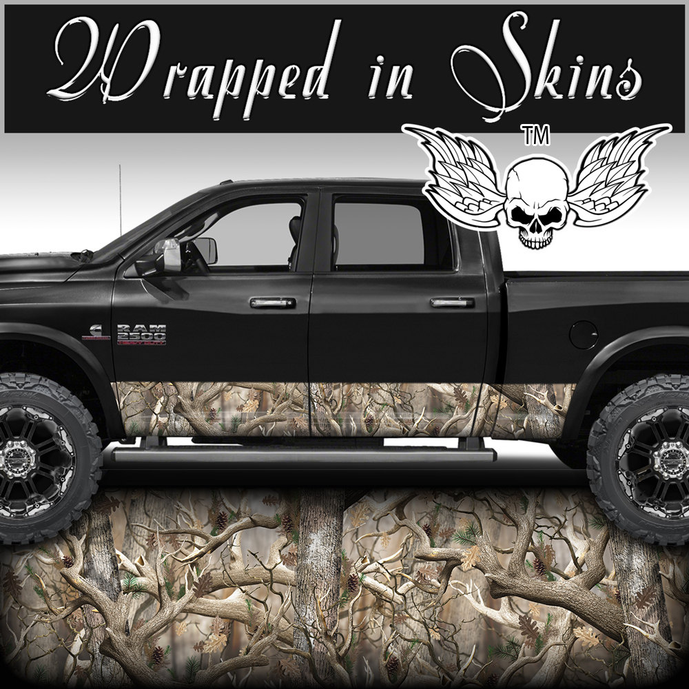 Camouflage - Rocker Panel Graphic Decal Wrap Kit - Truck Side Decals ...