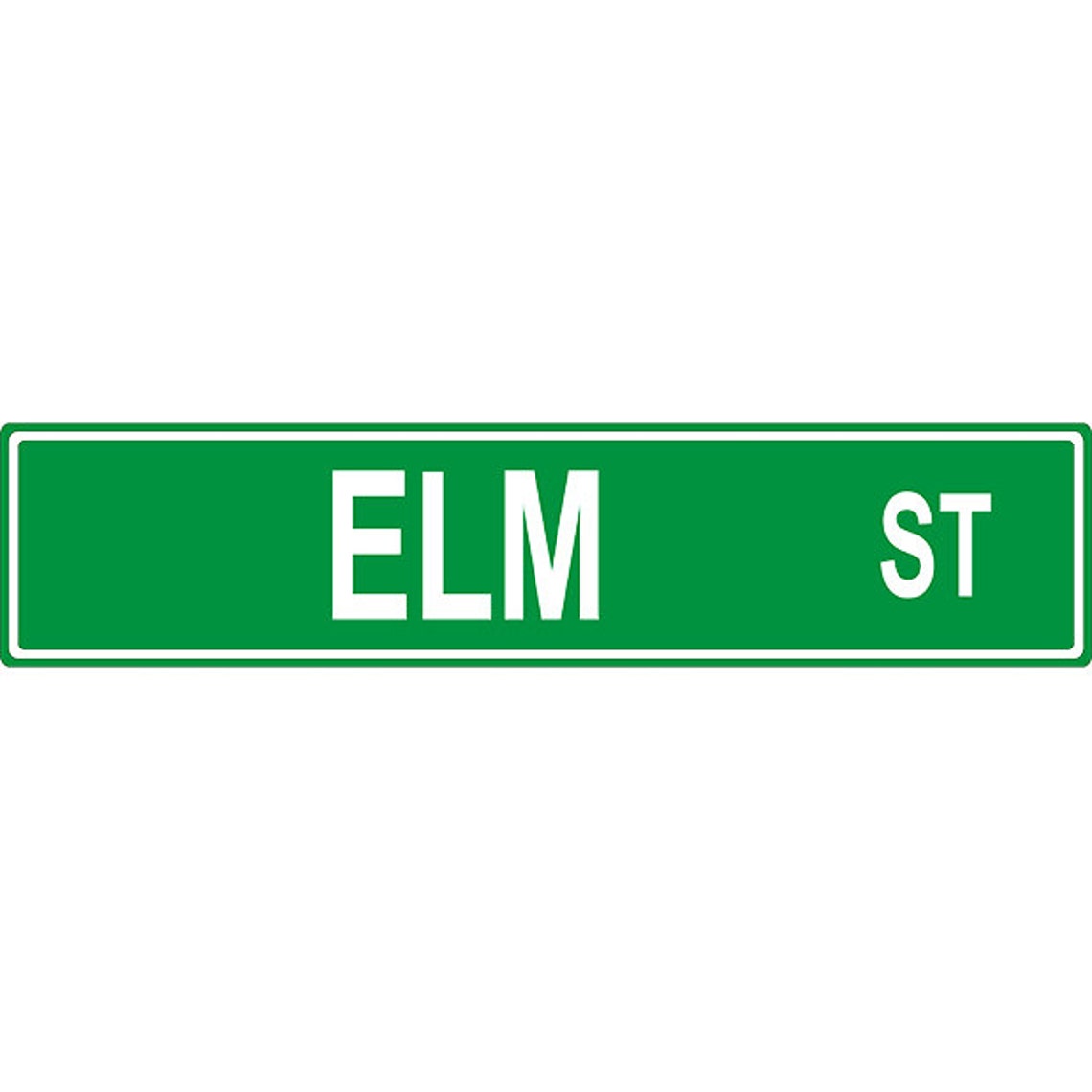 Elm Street Sign Metal Street Sign Replica 4x18 - Etsy