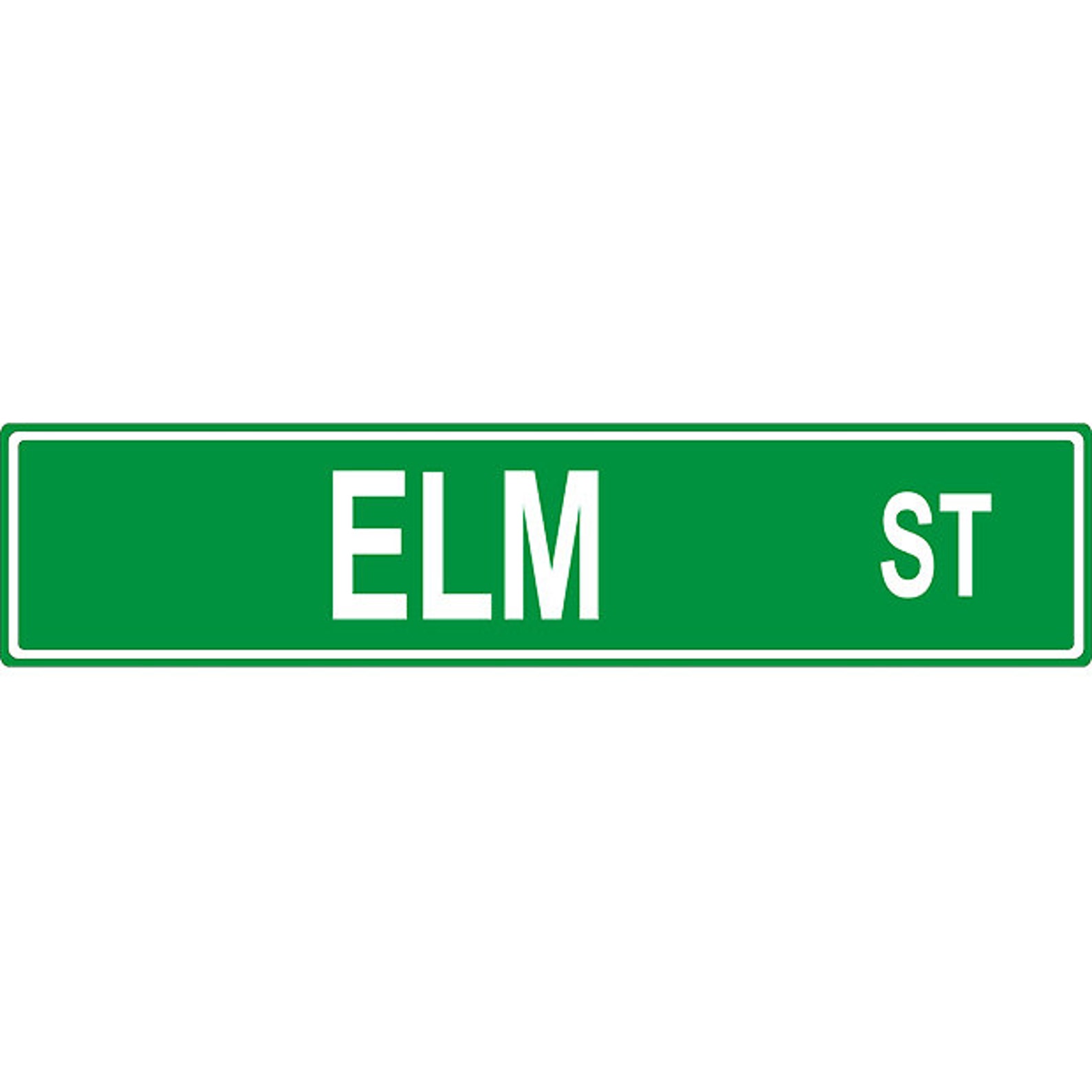 Elm Street Sign Metal Street Sign Replica 4x18 - Etsy
