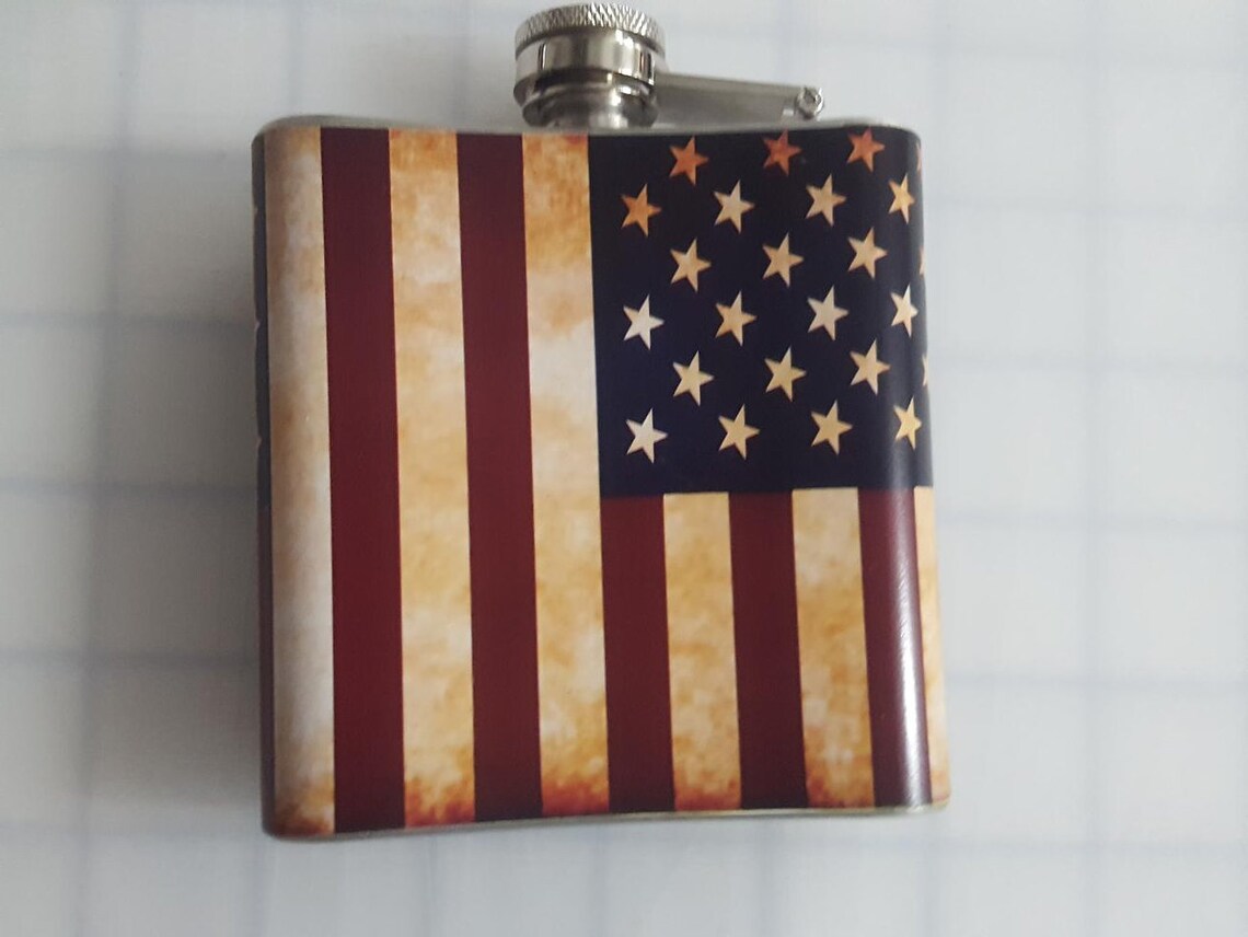 American Flag Flask for Weddings Party Gifts Groomsman - Etsy