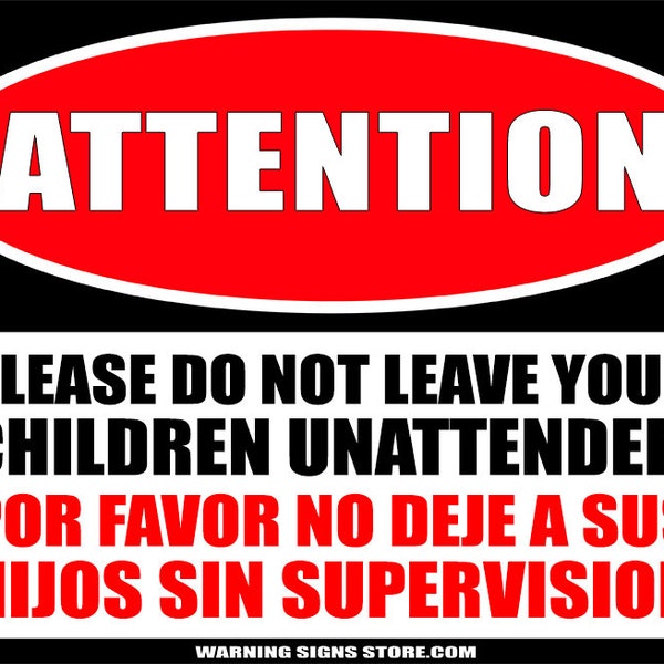 Unattended Children - Etsy