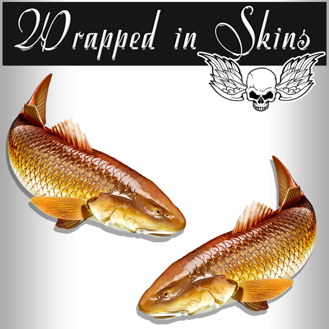 Fish Decals Fishing Stickers REDFISH Tackle Box RV Truck Camper Trailer ...
