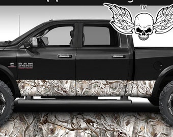 Traditional Snow Camo Rocker Panel Graphic Decal Wrap Truck - Etsy