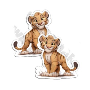 Young Tiger Cub Decals Stickers Baby Cub Stickers Truck Camper Car Baby ...