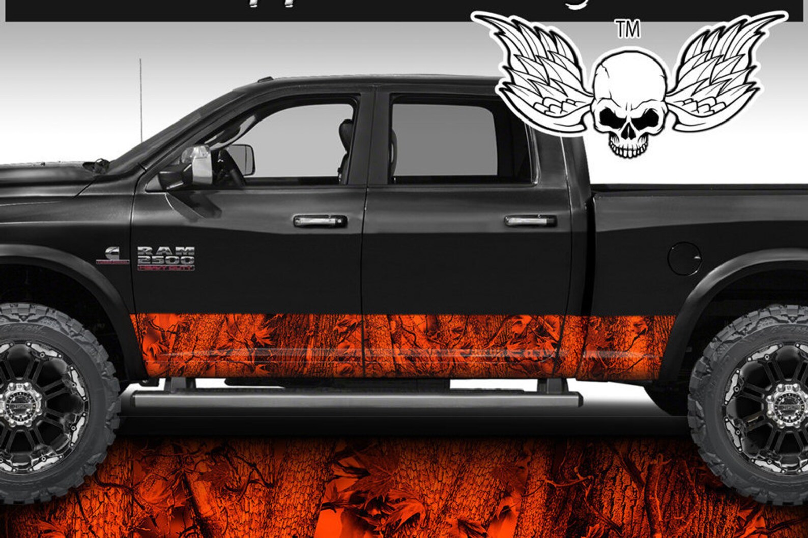 Red Camouflage Rocker Panel Graphic Decal Wrap Kit Truck SUV - Etsy