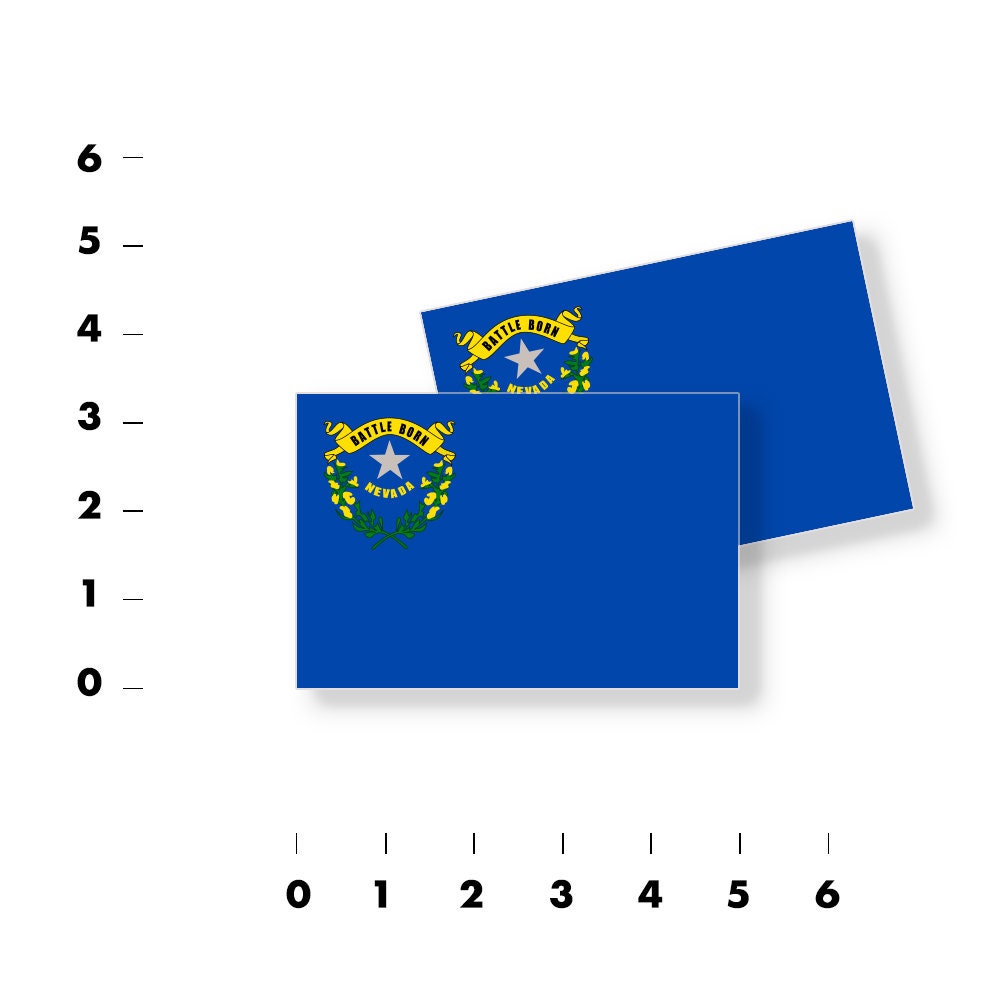 Nevada State Flag Vinyl Decal Stickers assorted sizes | Etsy