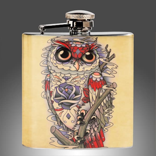 Owl Hip Flask - Etsy