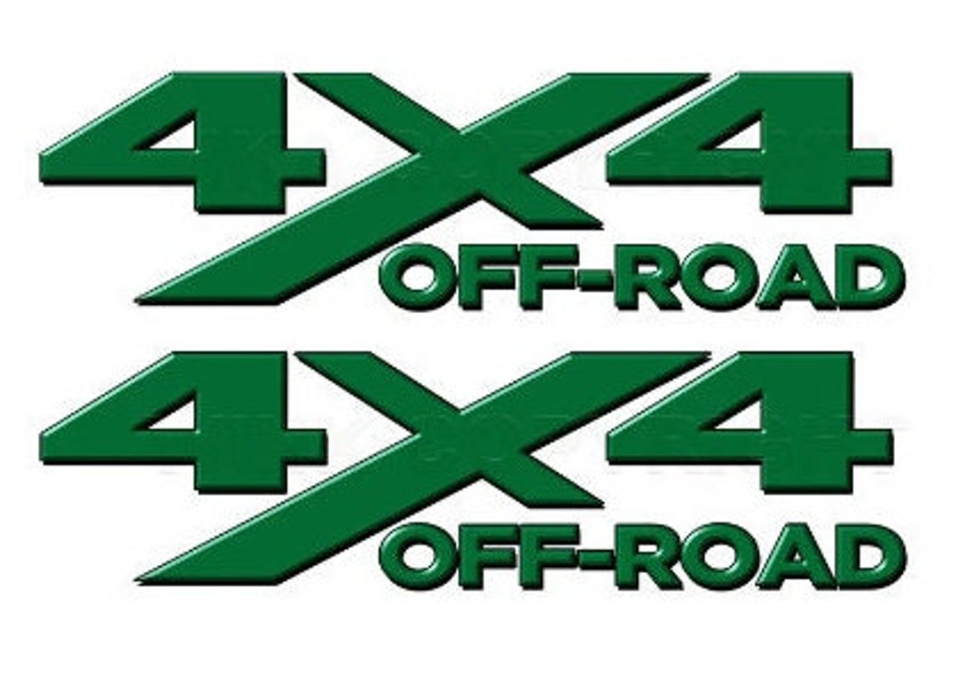 4x4 off Road (choose Color) Truck Bed Decals | Set of 2 Vinyl Graphic ...