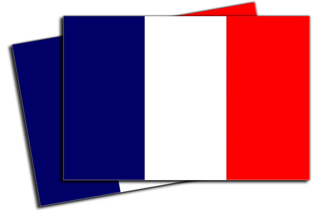 France Flag Decal French Flag Sticker Adhesive Vinyl 2 - Etsy