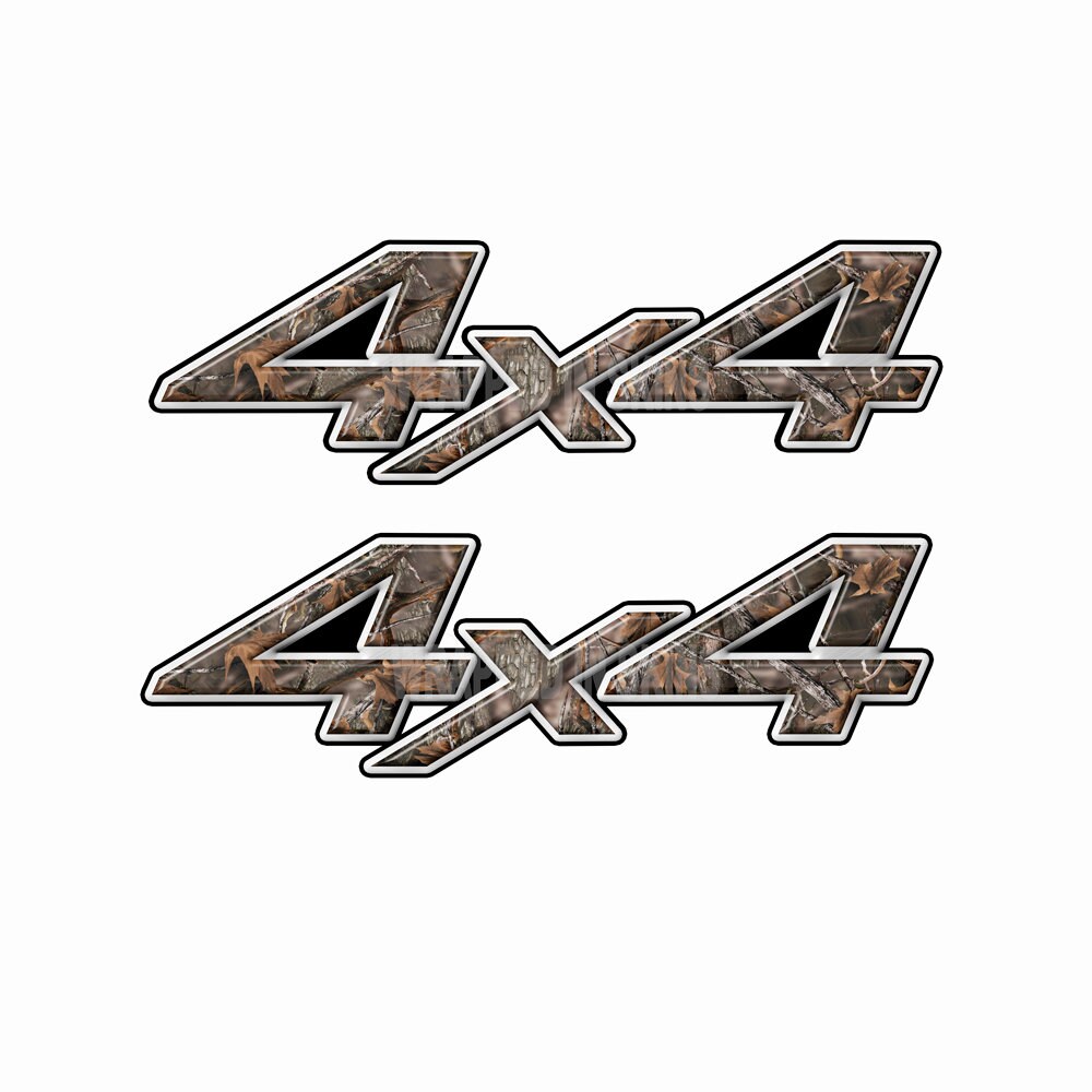 4x4 off Road Truck Decals WOODLAND CAMO Truck Accessories Vinyl ...