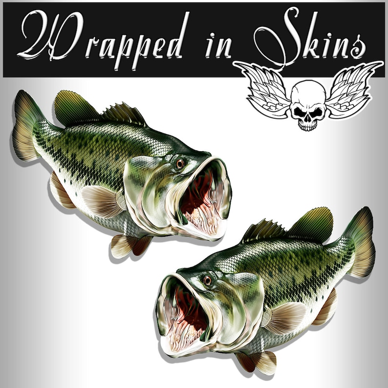 Largemouth Bass Decals Fishing Stickers Tackle Box RV Truck - Etsy