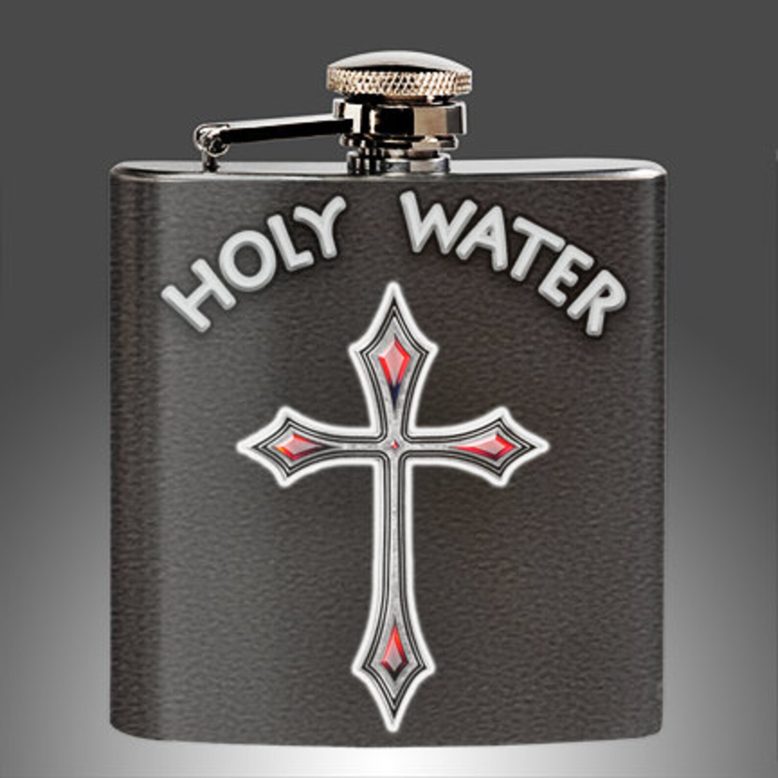 Holy Water Flask Funny Flask Stainless Steel 6 Oz Liquor - Etsy