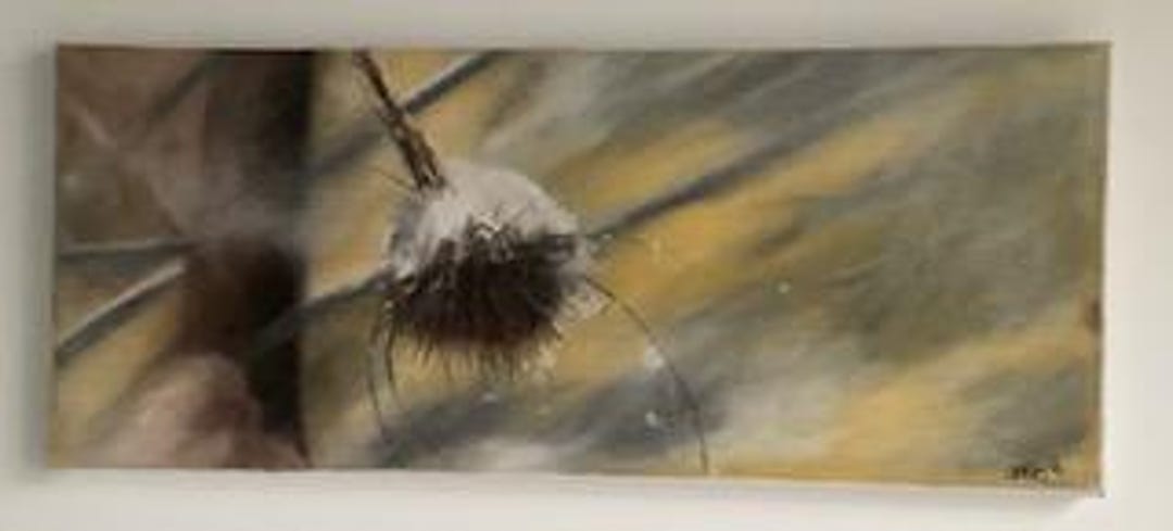 Original Artwork Thistle – Contemporary Plant Painting – Poetic Art ...
