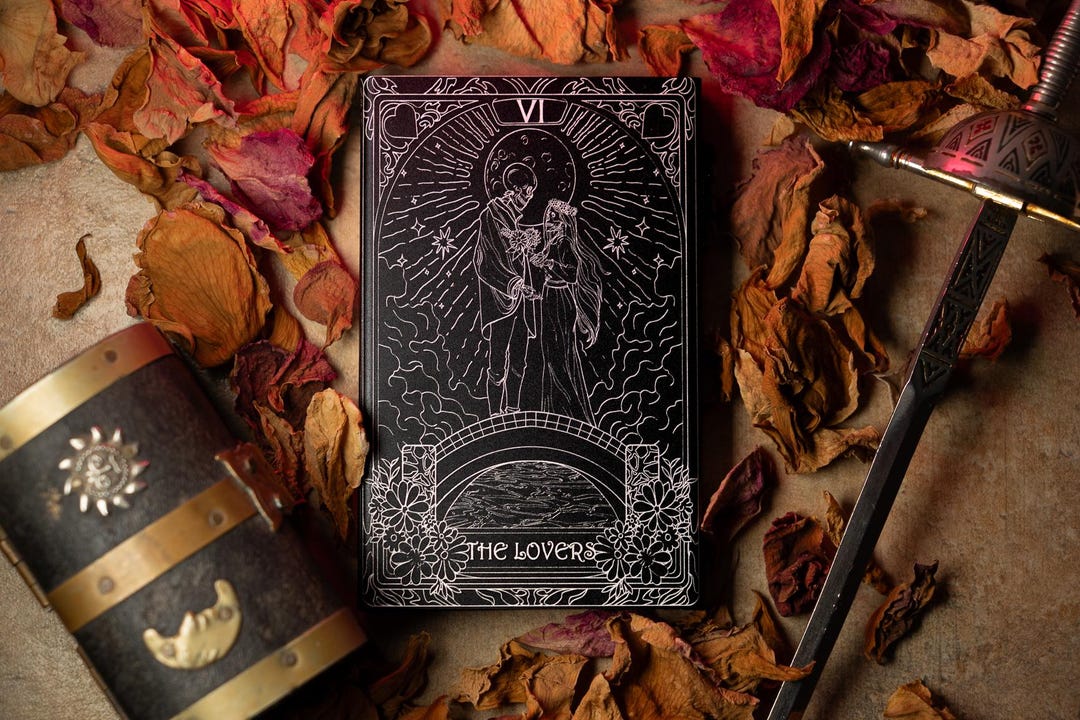 The Lovers VI - Tarot Card Design Wallet, RFID Blocking Auto Popup ...