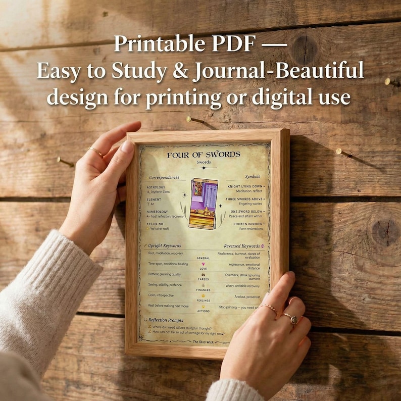 78 Tarot Card Meanings Study Guide Printable | Tarot Cheat Sheet ...