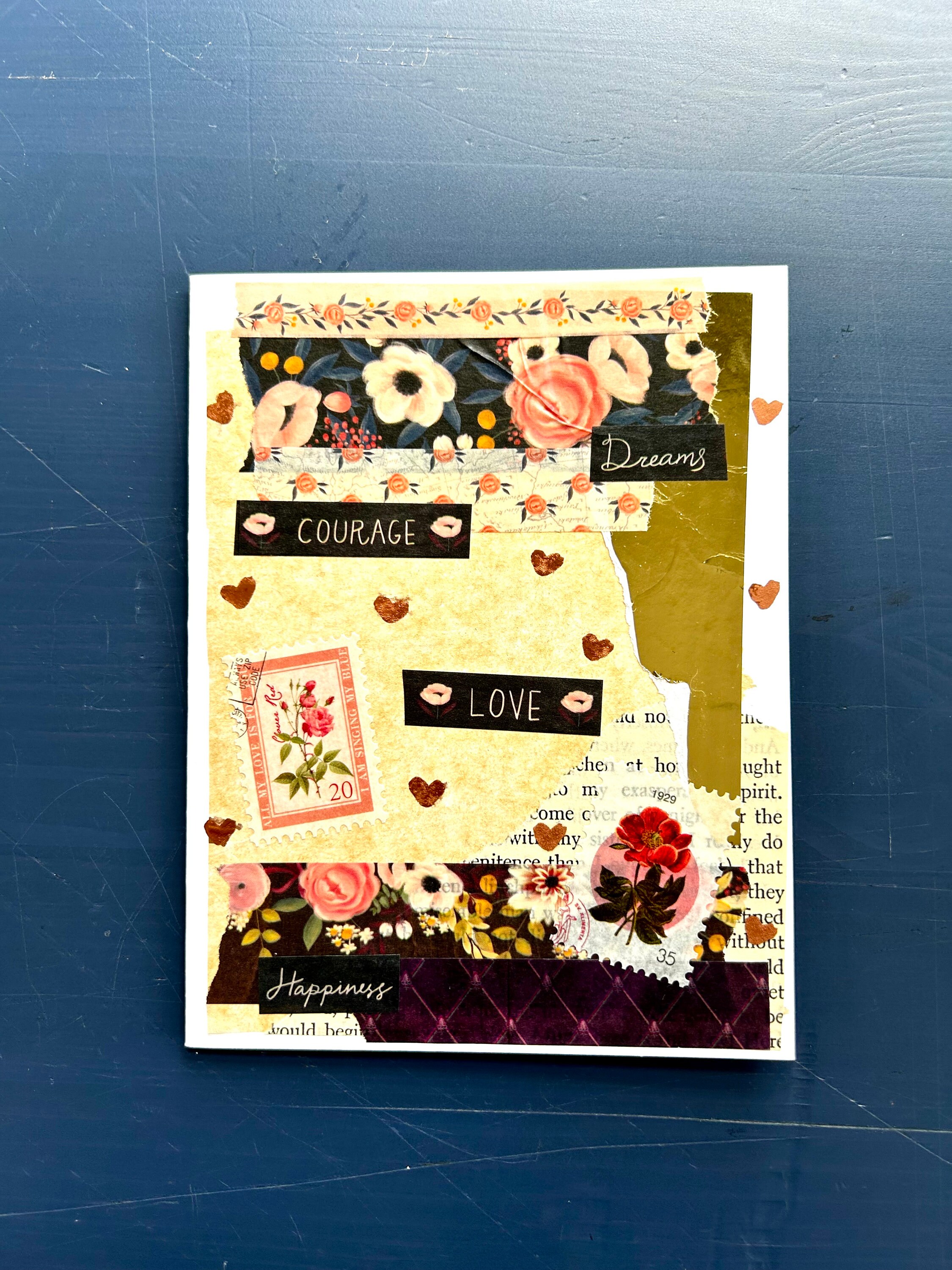 Handmade Greeting Cards Collage Cards All Occasion Cards With Envelopes ...