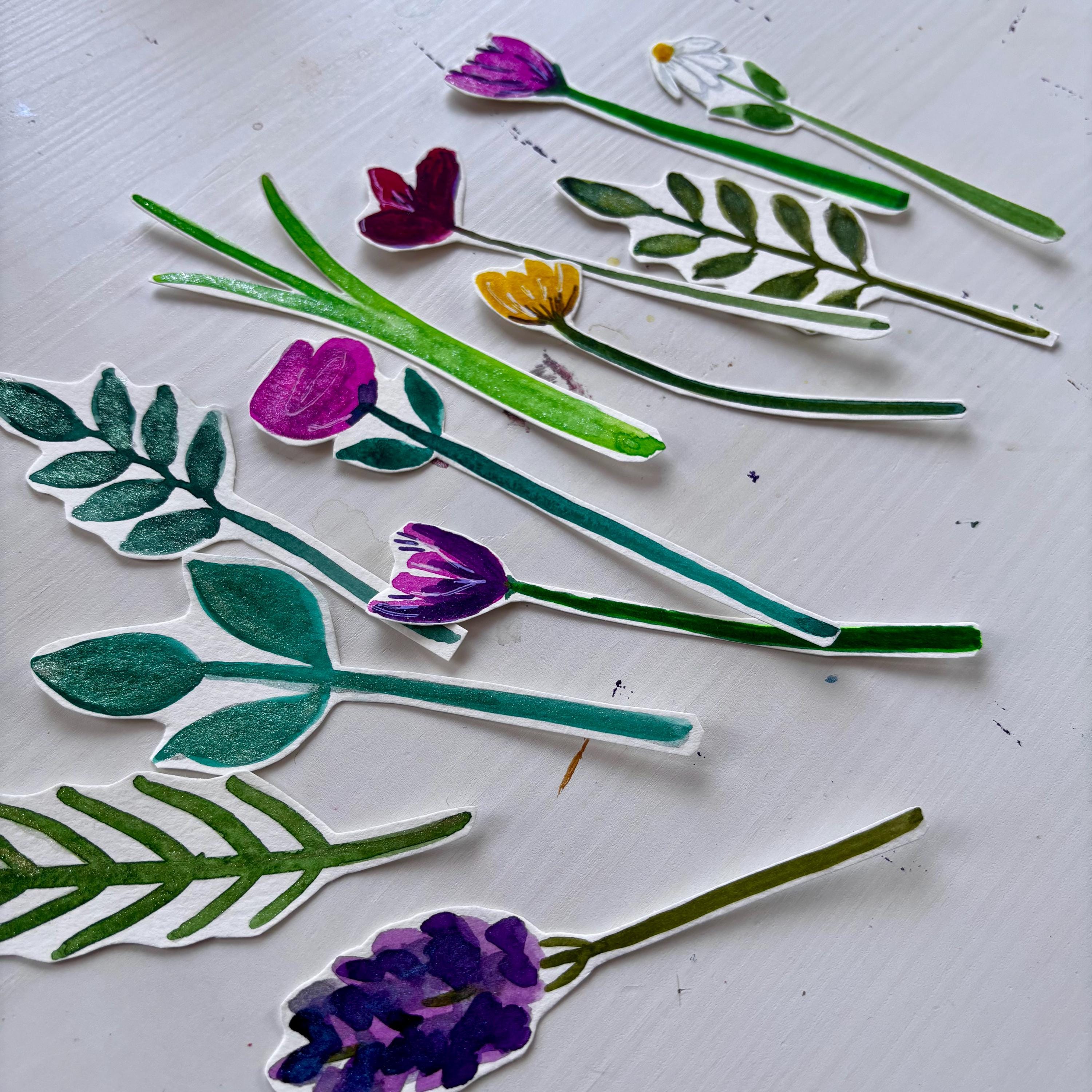 Paper Flowers Card | Paper Flower Arrangement | Valentine’s Day Card ...