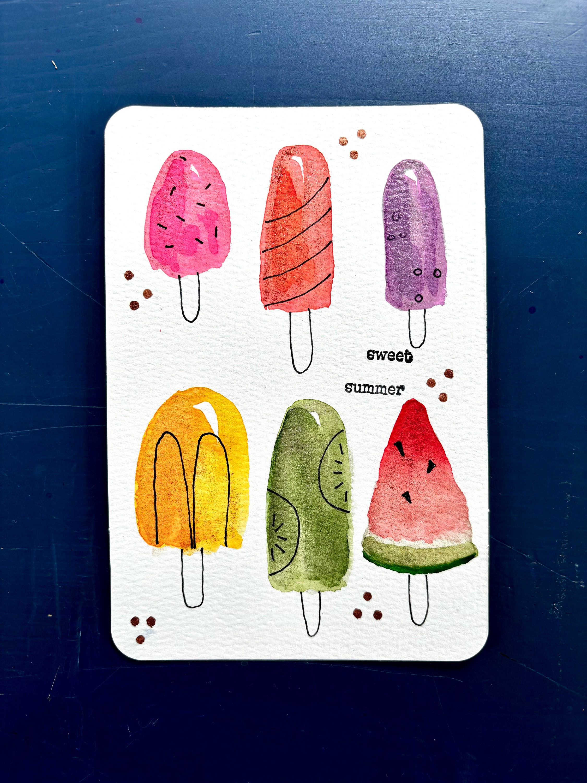 Watercolor Postcards | Watercolor Cards | Hand-painted Postcards ...