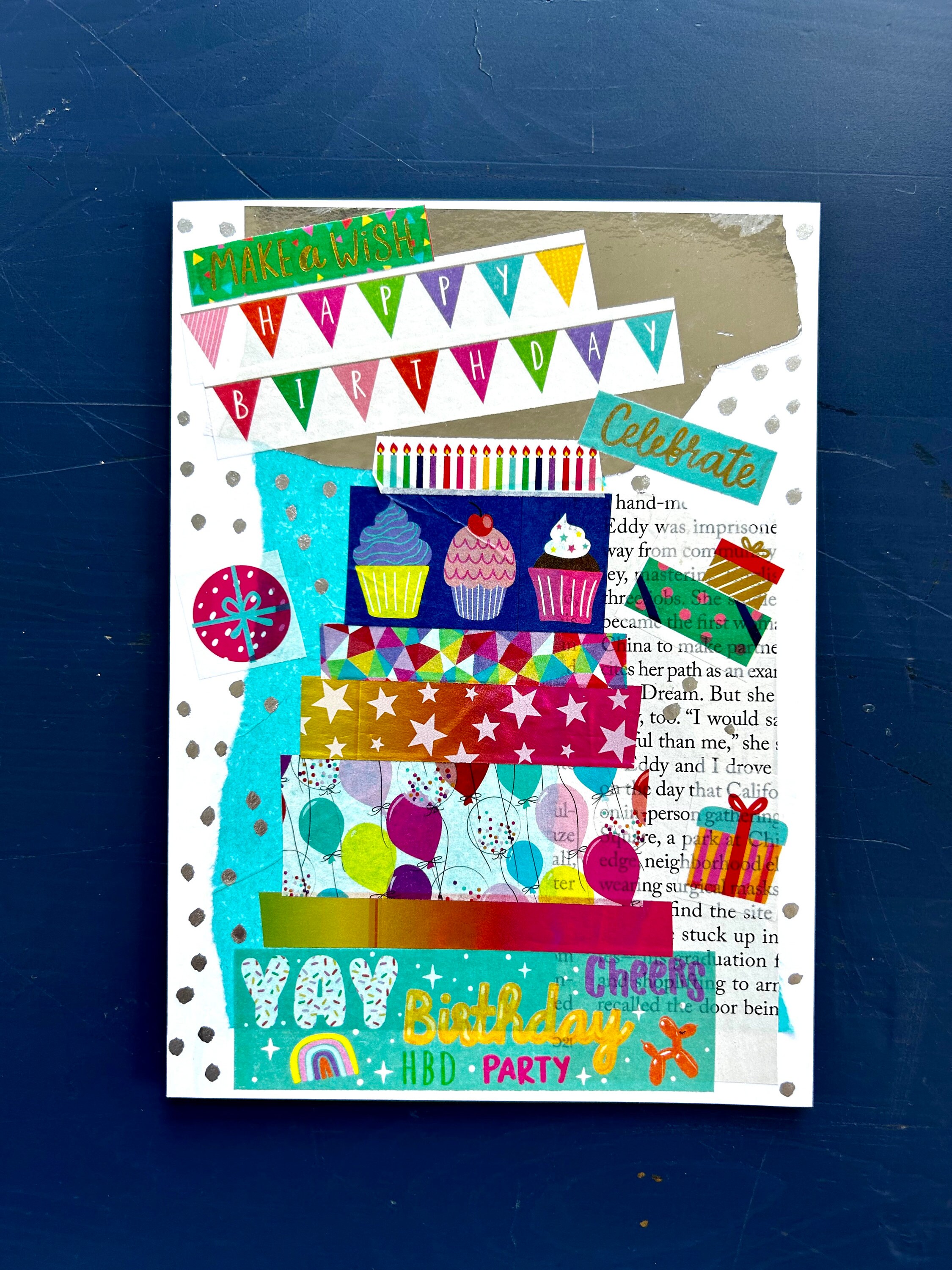 Handmade Birthday Cards | Collage Cards | Greeting Cards With Envelopes ...